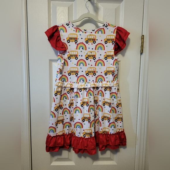 Clover Cottage | Dresses | Nwt Rainbow School Bus Dress | Poshmark